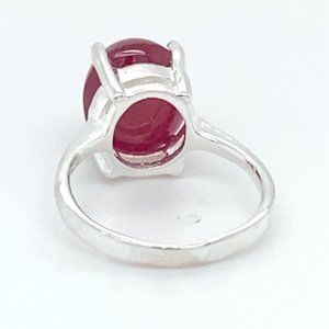 Jewelry | Ruby 69ct Platinum Solid Silver Ring | Poshmark